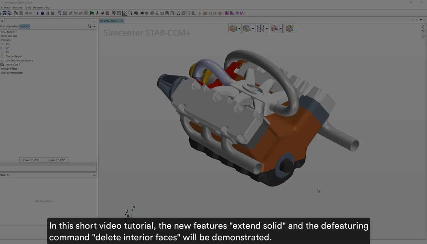 New 3D CAD Features - STAR-CCM+ 2020.2 - Volupe